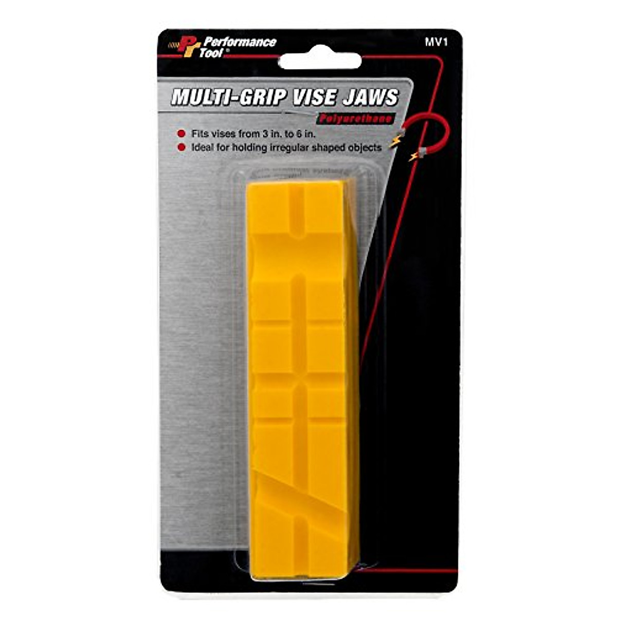 Performance Tool MV1 3-Inch to 6-Inch Polyurethane Soft Grip Vise , Yellow