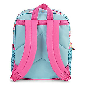 Peppa Pig Glitter Floating Confetti Backpack for Girls, Pre-school bookbag with Front Pocket, 12” Bookbag w/Padded Back and Adjustable Shoulder Straps