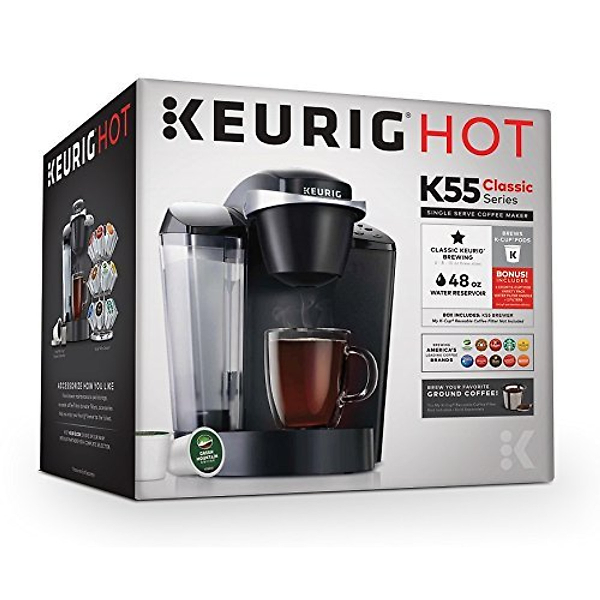 Keurig K50 The All Purposed Coffee Maker, 8 ounces, Black