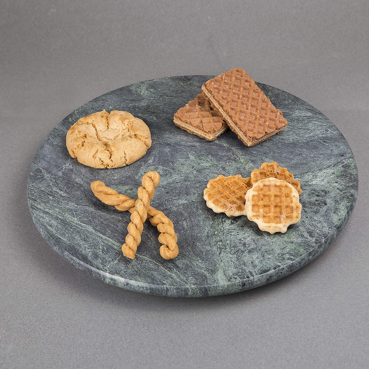 Creative Home tural Marble 12 Inches Lazy Susan, 12" Diameter, Green