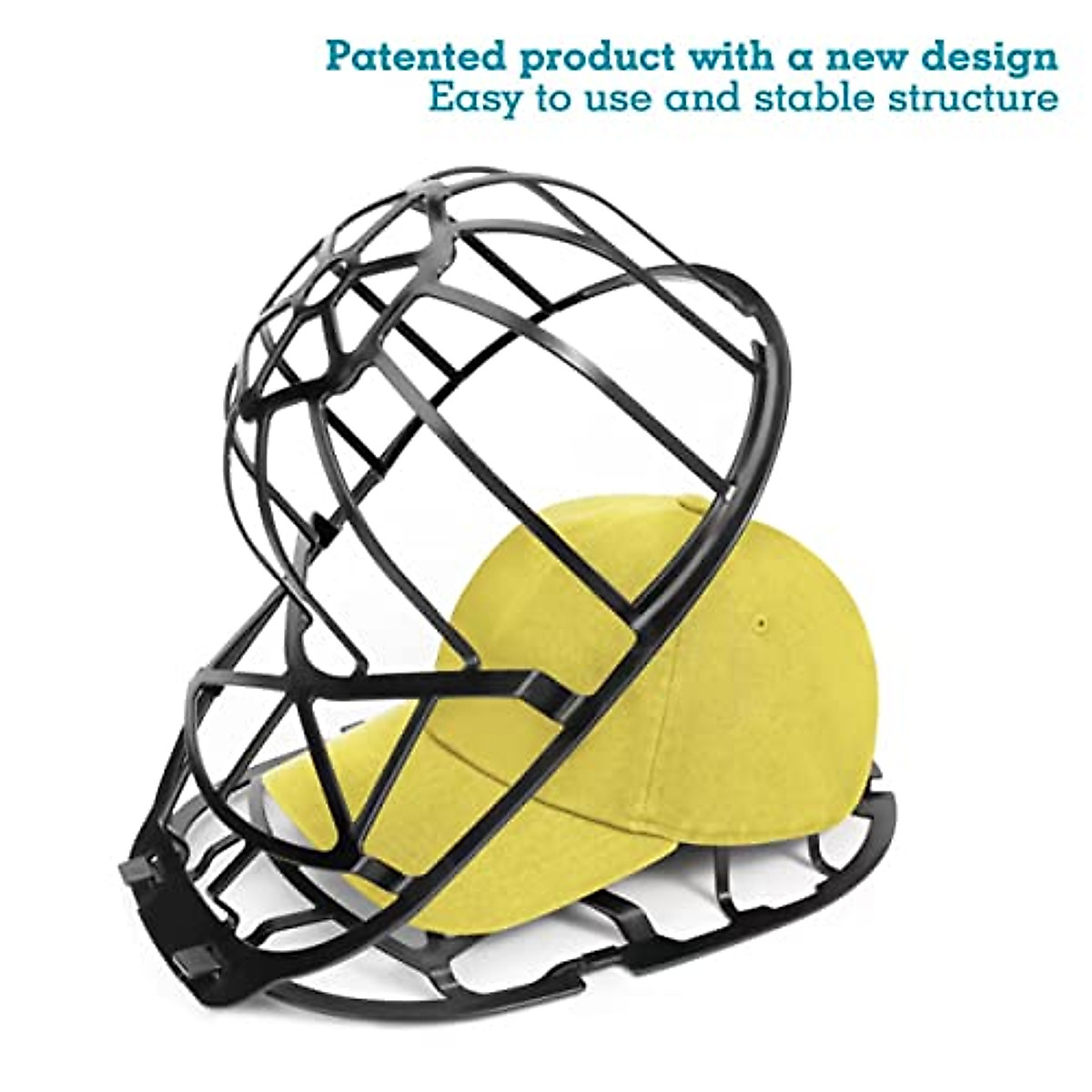 Eguink Hat Washers, Baseball Caps Washers Hat Storage Washing, Hat Holder Fit for Adult/Kid's Hat Rack Frame for Washer Machine Cleaner/Washing Cage.