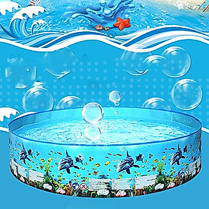 4ft-8ft Family Swimming Pool Garden Outdoor Summer Kids Paddling Pools No Inflation Pool 152 * 25cm/0.9