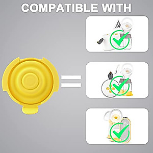 Membrane Compatible with Medela Pump Parts, BPA Free Silicone Membranes Compatible with Pump in Style MaxFlow, Swing Maxi, Freestyle Flex Breast Pumps, Breast Pump Connector Replacement Parts