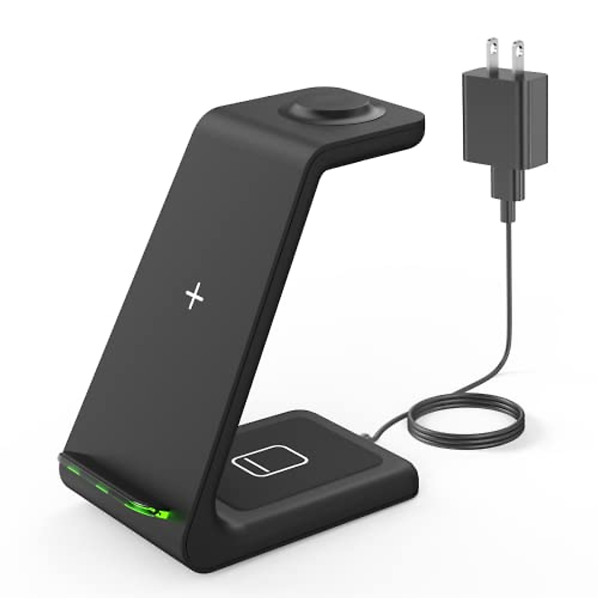 Wireless Charging Stand, GEEKERA 3 in 1 Wireless Charger Dock Station for iPhone 14 Pro Max/14 Pro/14 Plus/13/12/11/X/8 Series, Apple Watch Ultra/SE/8/7/6/5/4/3/2, AirPods Pro/3, Samsung Qi Phones