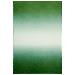 Przemy Washable Rugs for Bedroom Living Room, 4x6 Green Memory Foam Area Rug, Soft Modern Indoor Carpet for Kids Room Dorm Nursery Bedside Play Mat Home Decor