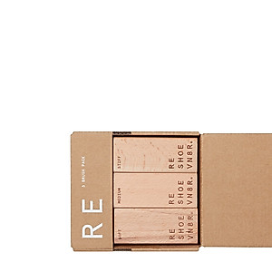 Reshoevn8r Shoe Cleaning Brush Set, 3 Brush Pack - Soft Bristle, Medium -All Purpose, & Hard Bristle Brush - Premium Sneaker Brushes in Three Different Firmness Levels for Top-to-Bottom Clean