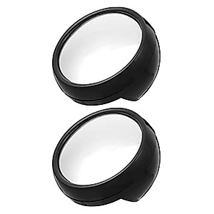 ULTECHNOVO Computer Rearview Mirror Desk Blind Spot Mirror Monitor Round Indoor Security Mirror for Office 2pcs
