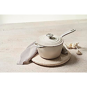 Le Creuset Enameled Cast Iron Signature Saucepan, 2.25 qt., Meringue