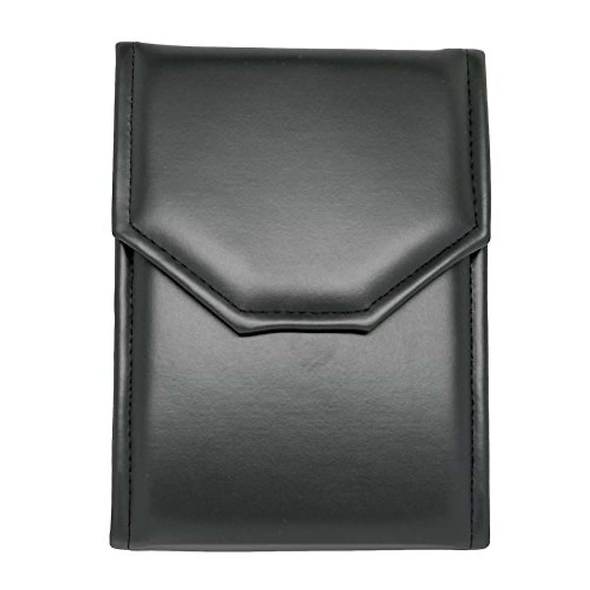 Novel Box Premium Large Black/White Stitched Leatherette Pearl / Omega Necklace Folder + Custom NB Pouch