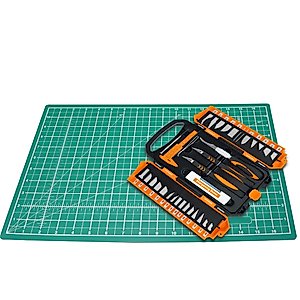 MANUFORE 34pcs Large Exacto Knife Set and A3 Cutting Mat Bundle