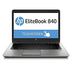 HP EliteBook 840 G4 14 inches Full HD Laptop, Touch Screen, Core i7-7600U 2.8GHz up to 3.9GHz, 16GB RAM, 512GB Solid State Drive, Windows 10 Pro 64Bit, CAM (Renewed)