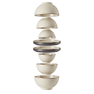 Lenox Luna Nesting Dinnerware Set, 11.30 LB, White