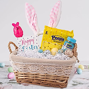 MagicWater Supply Crinkle Cut Paper Shred Filler (4 oz) for Gift Wrapping & Basket Filling - White