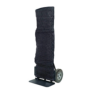Mytee Products Padded Hand Truck Cover - Square Top, Moving Supplies, Black Moving Pad - Woven Cotton/Poly - 50" x 16"