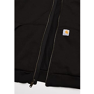 Carhartt Men's Rain Defender Loose Fit Midweight Thermal-Lined Full-Zip Sweatshirt, Black, X-Large