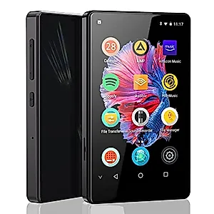 Luoran Mp3 Player Bluetooth with Spotify for Kids, Audible,Browser(Removable),Amazon Music,4.0" IPS Display MP4 Portable Music Player,Full Touchscreen Metal Frame & Glass Back Up to 256GB