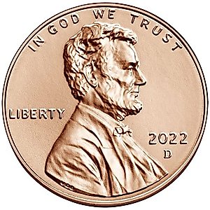 2022 D BU Lincoln Shield Cent US Mint Choice Uncirculated