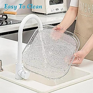 Square Lazy Susan for Refrigerator, Lazy Susan Turntable Organizer for Refrigerator, Countertop Condiment Storage Rack, Household Rotating Storage Rack for Kitchen. (13.8 X 10.2 in)