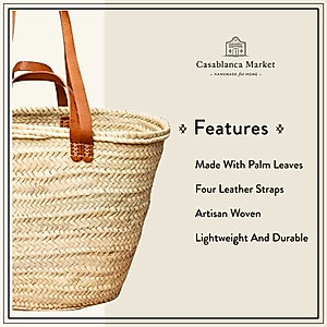 Casablanca Market Moroccan Market Basket with Four Straps