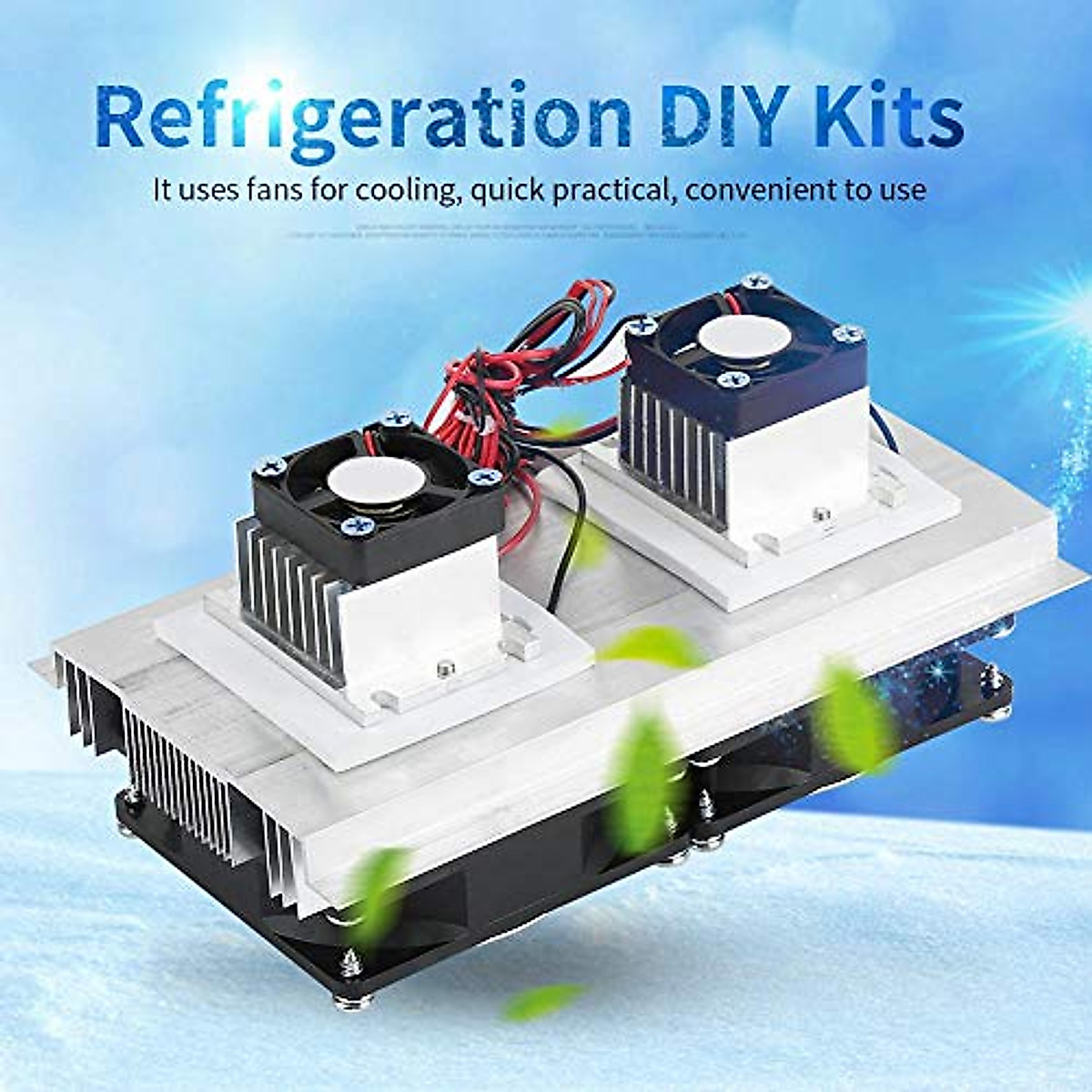 12V 12A Thermoelectric Peltier Refrigeration Cooling System Semiconductor Refrigeration Cooler DIY Kit Mini Air Conditioner Fridge