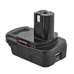 Battery Adapter for Ryobi 18V Cordless Tools Uses DeWalt 20V MAX XR Li-Ion Batteries, with 5V 2.1A MAX USB Charge Port-US Stock