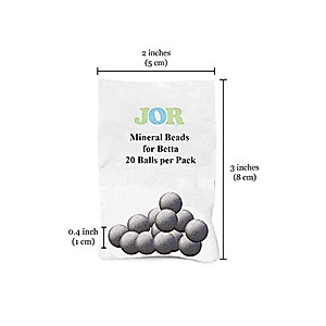 JOR Pleco Tourmaline Balls, Calcium-Rich Balls, Make Fish Fins' Vivid and Vibrant