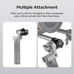 SmallRig 15mm Rod Clamp to Rosette Mount for ARRI Standard Rod Support System - 1686B