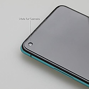 Ibywind Screen Protector For OnePlus 8T,with 2Pcs Tempered Glass,1Pc Camera Lens Protector,1Pc Backing Carbon Fiber Film [Fingerprint Reader,Easy to install]