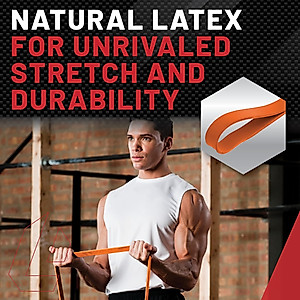 Lifeline Super Resistance Band - Adds Resistance to Exercise Movements (Level 3), Red