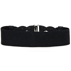 NociHah Vintage Stretch Belt for Women - Retro Elastic Wide Belts for Big Wais Ladies Dresses