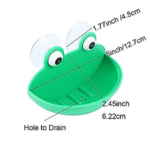 2 Pieces Frog Habitat with Dual Suction Cups Cute Fish Tank for Amphibian Aquatic Toad Frog Tadpole Tree Frog Small Aquatic Animals