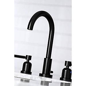 Kingston Brass FSC8920DL Concord Widespread Bathroom Faucet, Matte Black