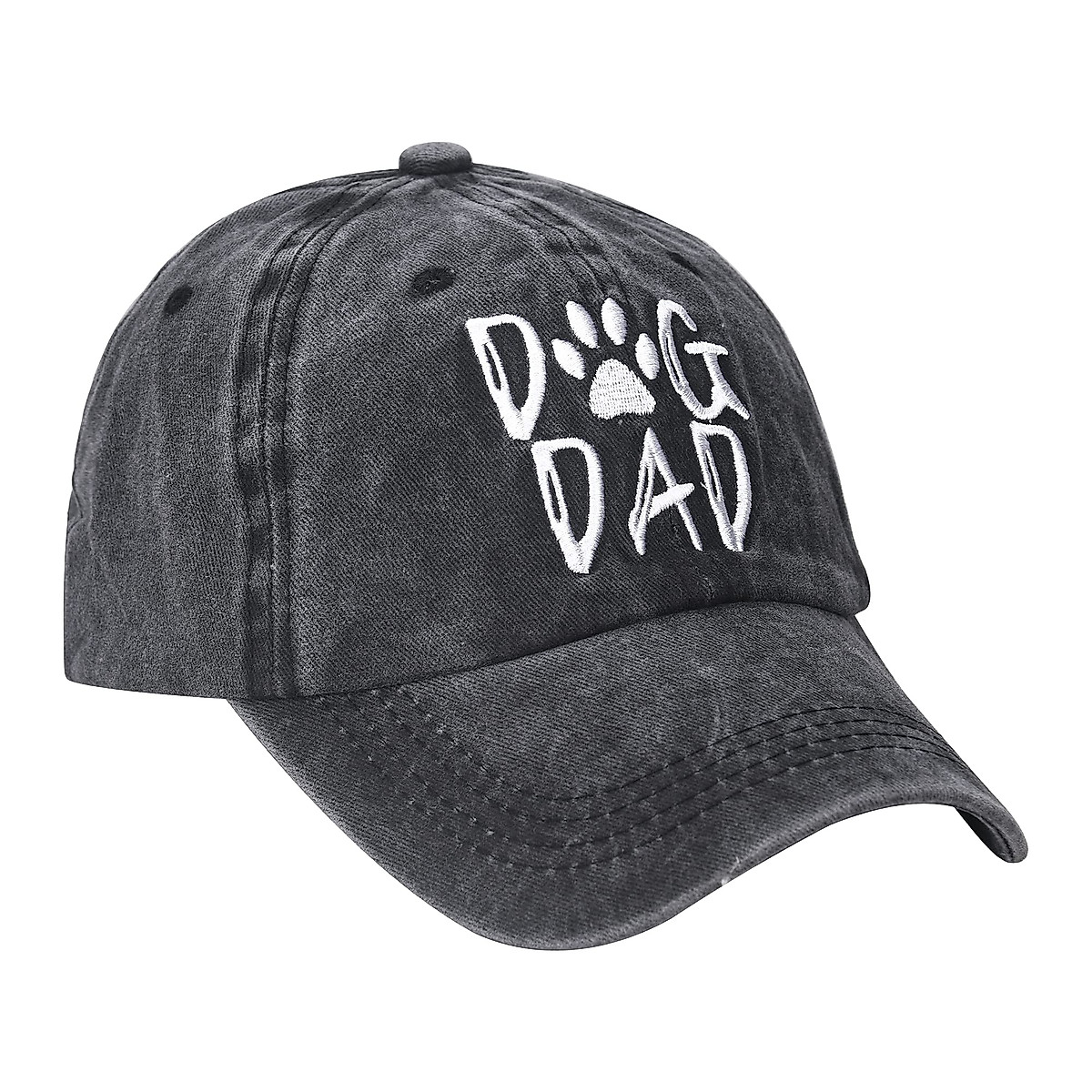 Waldeal Men's Dog Dad Washed Adjustable Baseball Cap Dog Lover Hat
