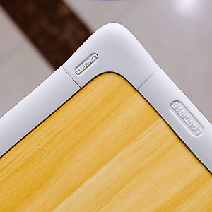 LONGFITE Corner Protectors and Edge Guards Baby Proof Corner Covers and Bumpers Cushion Top Grade Silicone Non-Choking Risk with Strong Stickiness (8 Pack) (Edge Guards Gray, Edge)