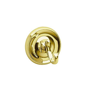 Smedbo SME, Polished Brass V255 Towel Hook Single