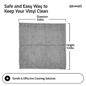Hudson Hi-Fi Microfiber Record Cleaning Cloth 10 Pack - Anti Static Record Cleaner Microfiber Cloth Wipes for Glasses - Vinyl Record Cleaning Anti Static Cloth Record Wipes - Microfiber Cleaning Cloth