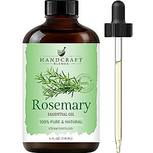 Rosemary Essential Oil - Huge 4 Fl Oz - 100% Pure and Natural - Premium Grade Essential Oil for Diffuser and Aromatherapy