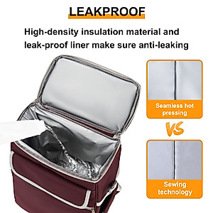 VKKZAAW Backpack Cooler Insulated Leak Proof 36 Cans,Cooler Backpack Insulated Waterproof for Men Women Beach Camping Lightweight Cooler