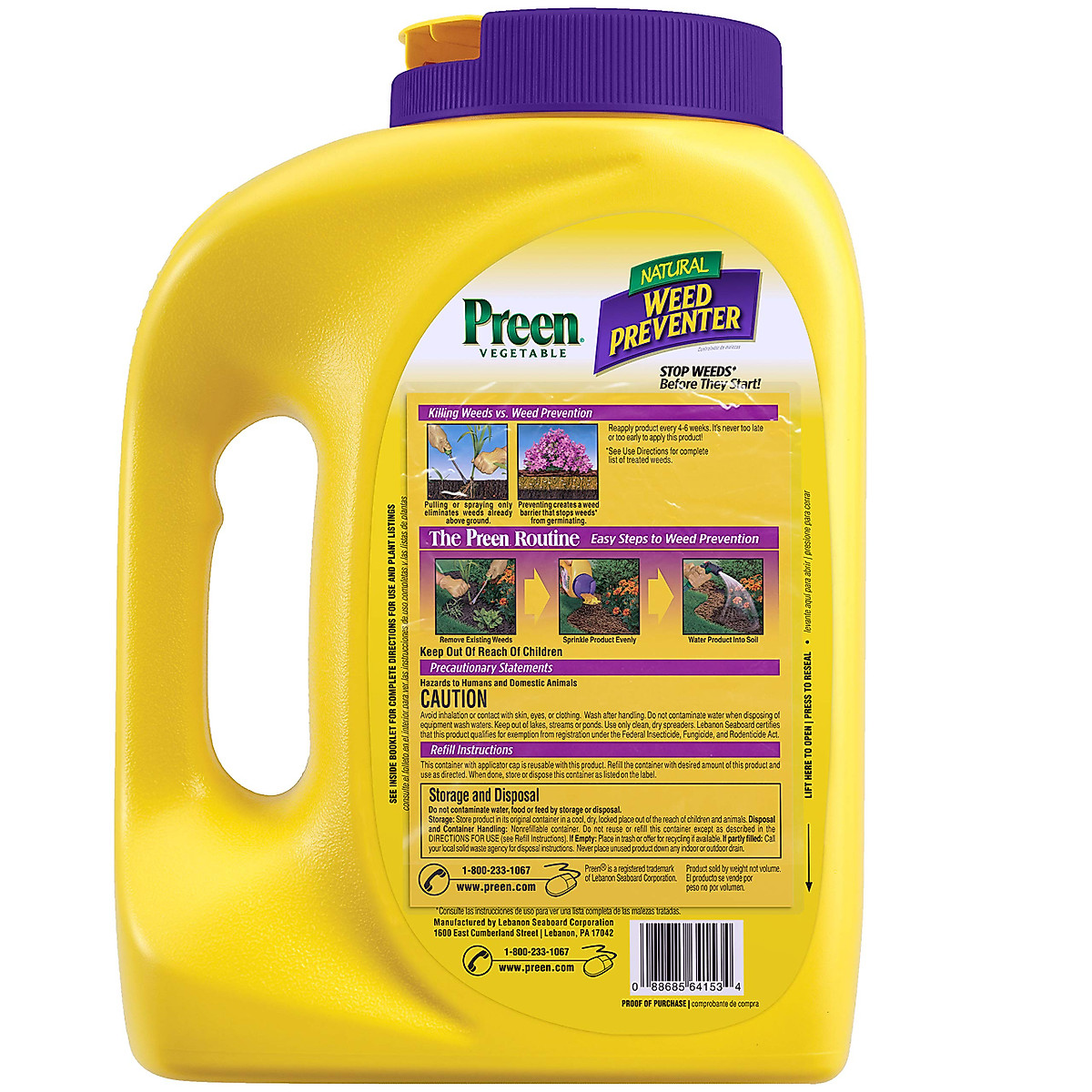 Preen Natural Vegetable Garden Weed Preventer - 5 lb, Covers 250 sq. ft.