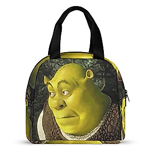 Funny Cartoon Reusable Lunch Bag For Women Men Insulated Portable Lunch Bag Tote Bag High Capacity Leakproof Cooler Lunch Box Bags For Girls Boys Kids Work School Office Picnic Travel