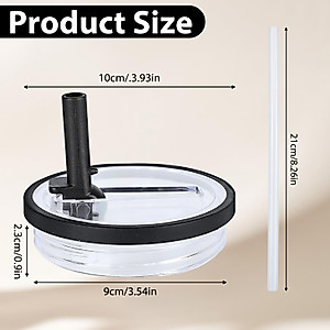 2PCS 40 oz Tumbler Flip Straw Lid Replacement fit for Quencher and Traveler,Spill Proof Splash Resistant Tumbler Lids,Reusable Tumbler Cover for flip straw lid