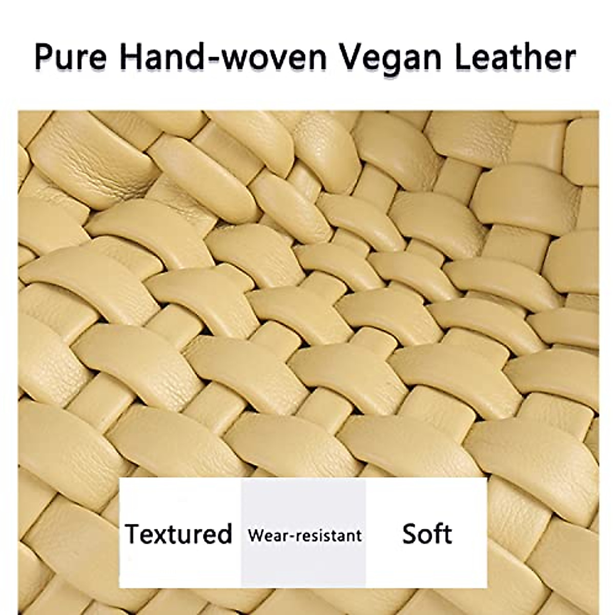 JINMANXUE 2 Pcs Handmade Woven Handbags For Women Shoulder Bag Female Fashion Beach Crossbody Purses Ladies Bucket Bag (Milk tea)