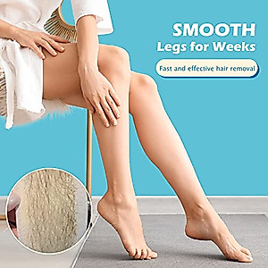 Roll On Wax Kit, at Home Wax Roller for Women, Rolling Wax Hair Removal Kit for Brazilian Wax, Underarms, eyebrows, Waxing kit includes 2 Soft Wax Cartridge & 100 Non-woven Wax Strips (Green)