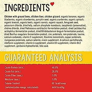 Stella & Chewy’s Freeze Dried Raw Cage-Free Chicken Meal Mixers – Lil’ SuperBlends Dog Food Topper for Small Breeds – Grain Free, Protein Rich Recipe – 8 oz Bag