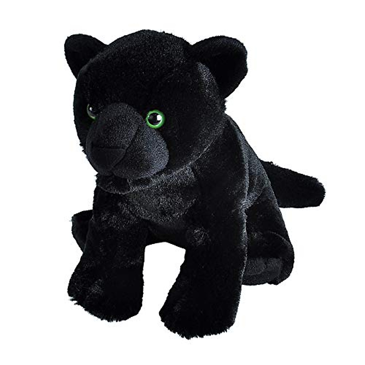 Wild Republic Jaguar Black, Cuddlekins, Stuffed Animal, 12 inches, Gift for Kids, Plush Toy, Fill is Spun Recycled Water Bottles