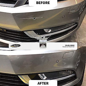 Color N Drive for Vauxhall Automotive Touch Up Paint - 40R / GAZ / 09T - Olympic White/Summit White - Paint Scratch Repair, Exact Match - Basic