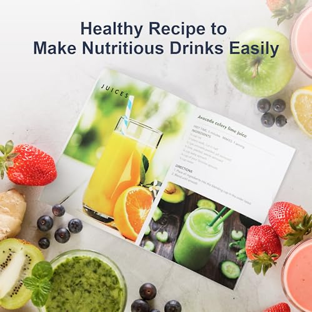 KOIOS Smoothie Blender, 900W Personal Blender for Shakes and Smoothies Kitchen with 2 No-BPA 22oz Portable Blender Cups, Single Serve Smoothies Maker Mixer for Juices, Nutritious Recipe (Light Grey)