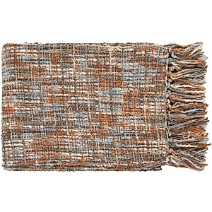 Artistic Weavers Sylvia Throw Blanket, 50" x 60", Burnt Orange