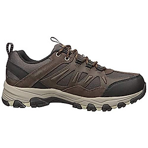 Skechers Men's Selmen-Enago Trail Oxford Hiking Shoe, Chocolate, 13 Extra Wide US