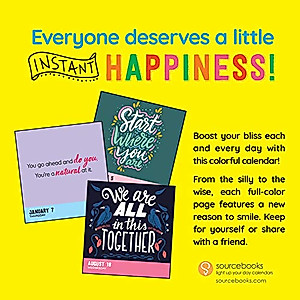 2021 Instant Happy Notes Boxed Calendar: 365 Reminders to Smile and Shine! (Happiness Daily Calendar, Inspirational Gift for Women, Desk Gift for Him)